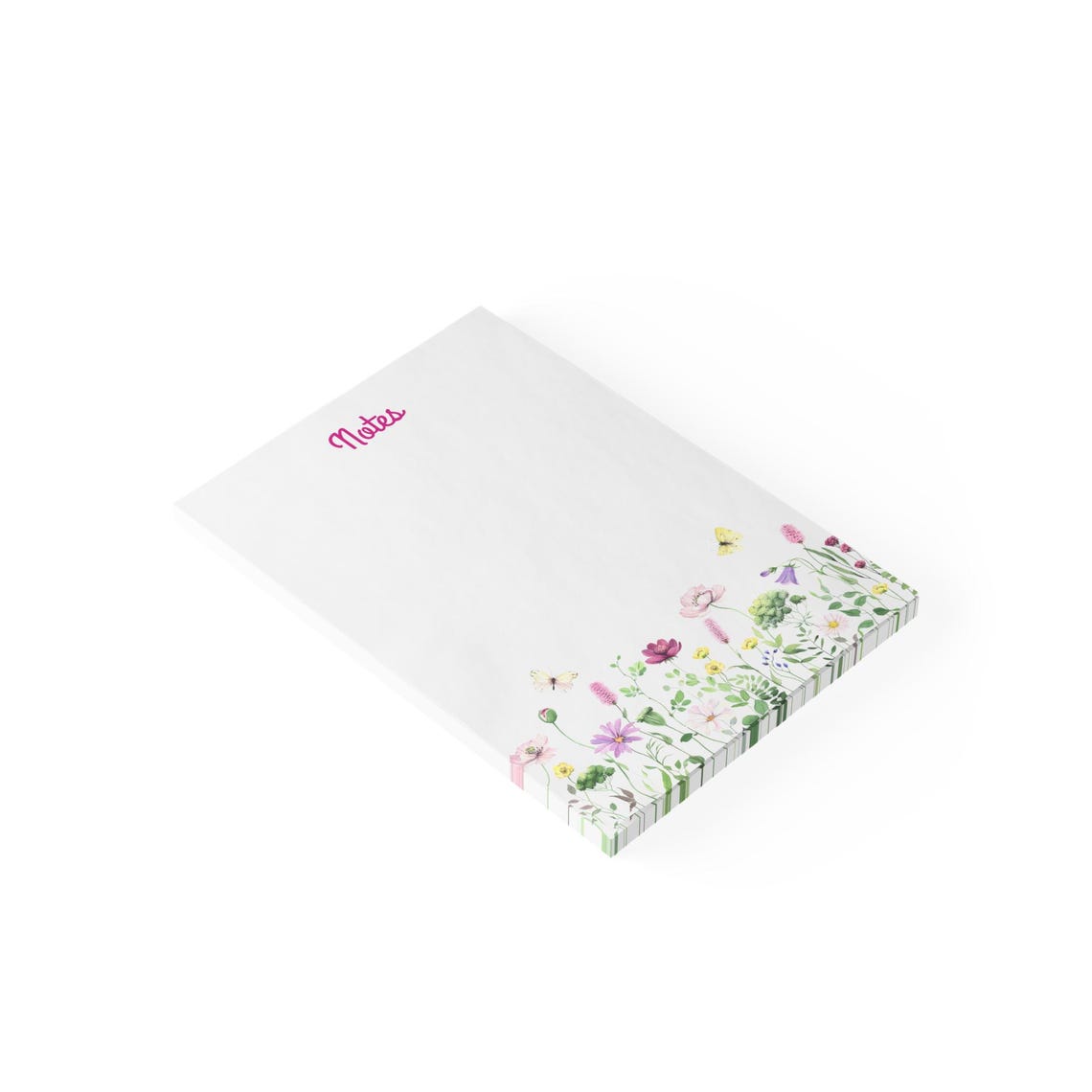 Wildflower Post-it Notepad, Floral Memo Pad, Stationery Gift - Etsy