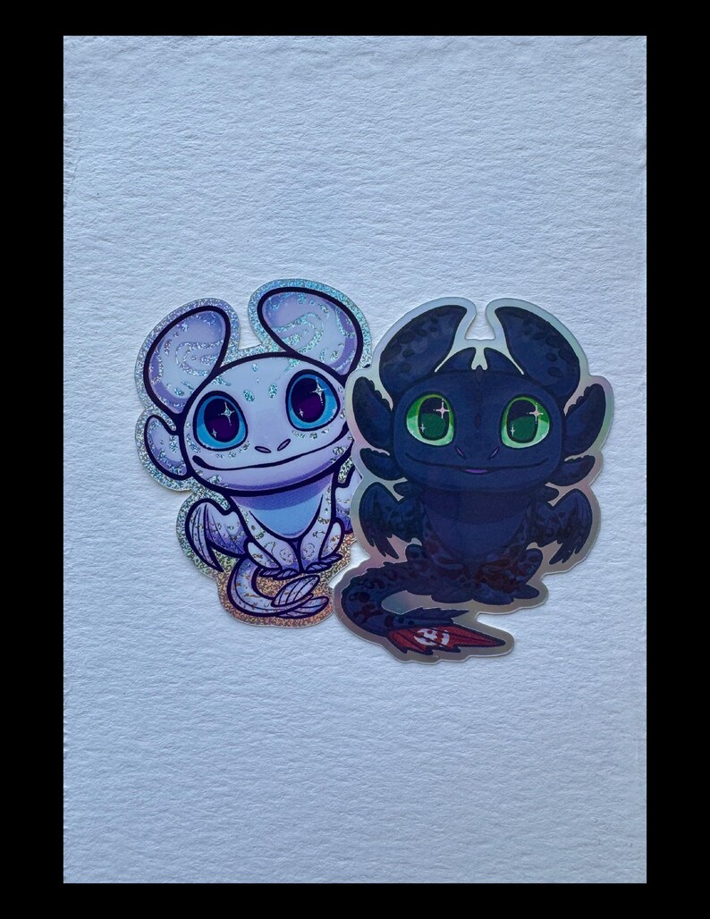 Bundle Toothless and Toothpaste Dragon Stickers - Etsy
