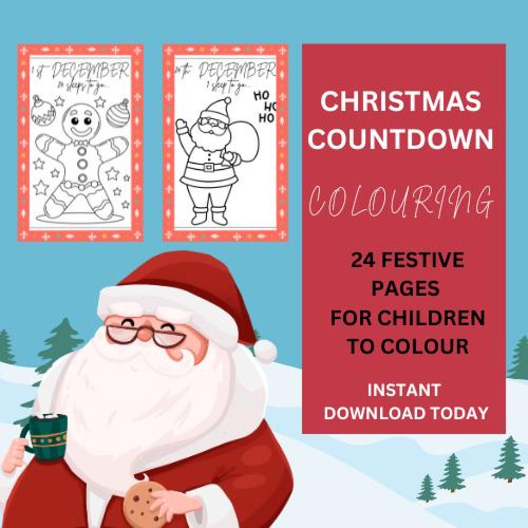 CHRISTMAS COUNTDOWN - Colouring Edition | Perfect Daily Colouring ...