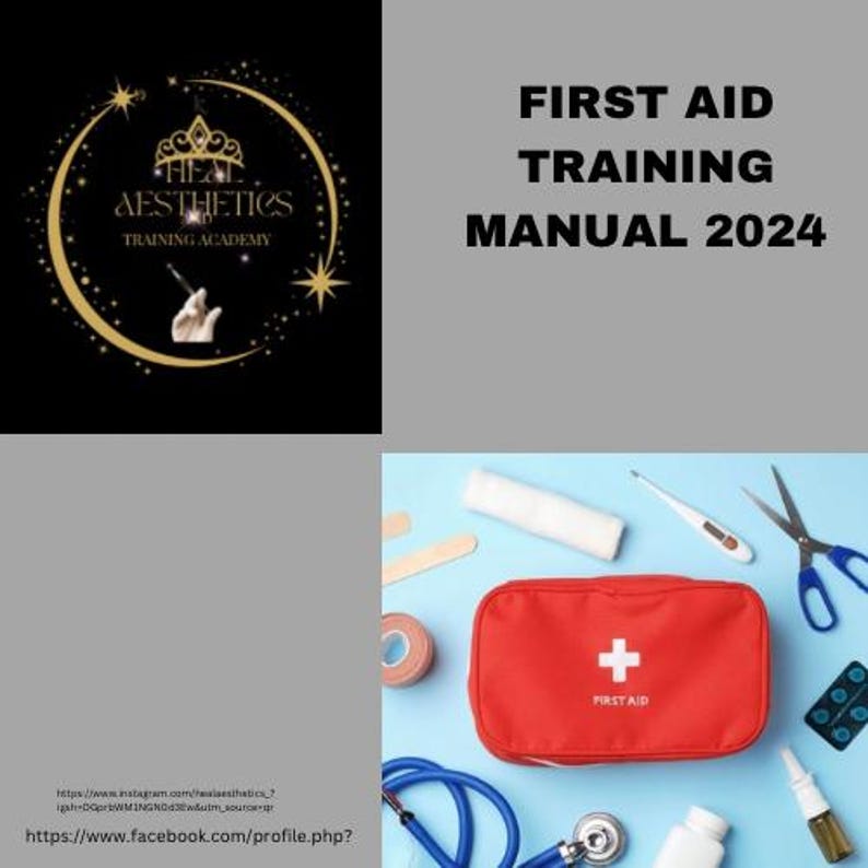 First Aid Training Manual 2024 PDF DOWNLOAD - Etsy