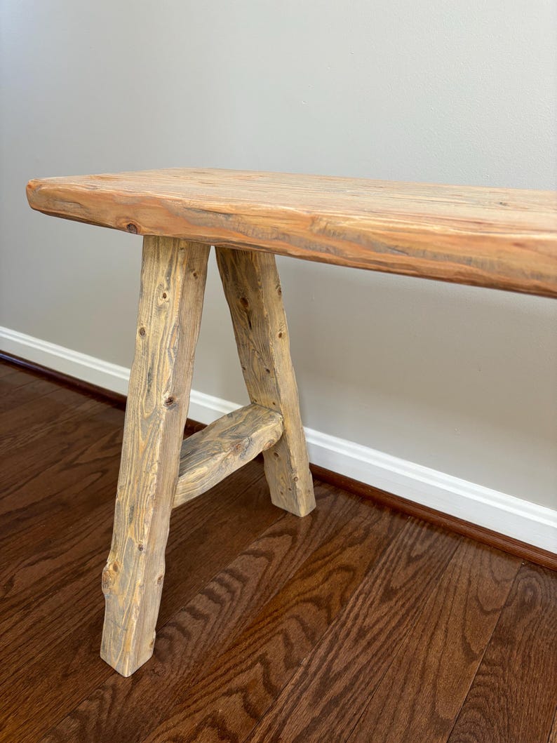 Rustic Handmade Bench - Etsy