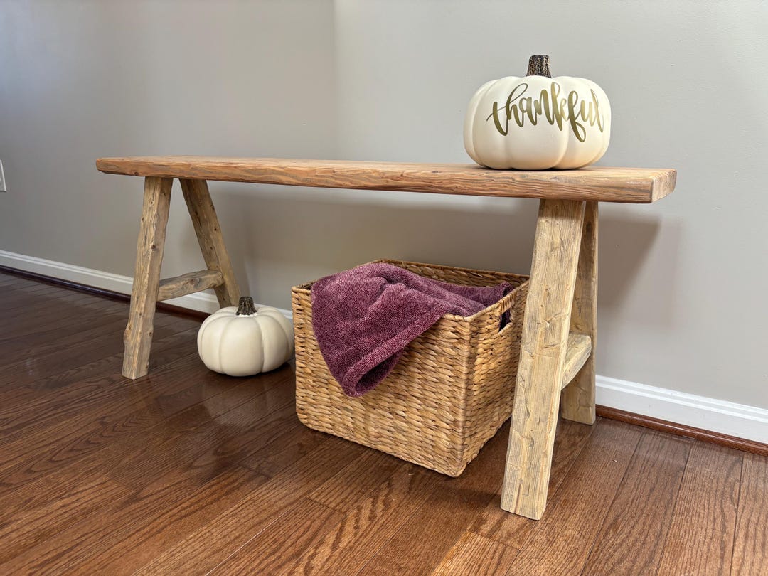 Rustic Handmade Bench - Etsy