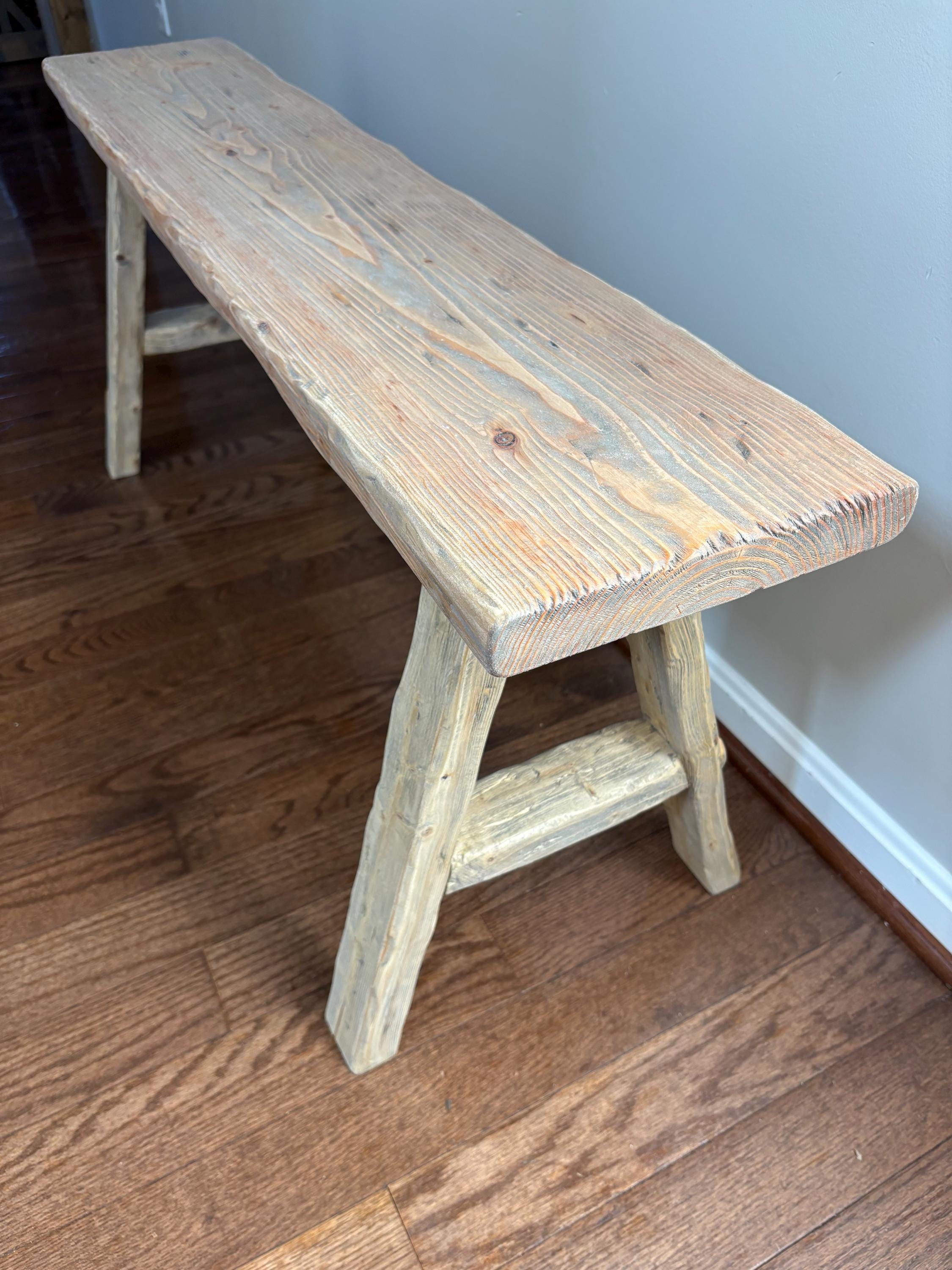 Rustic Handmade Bench - Etsy
