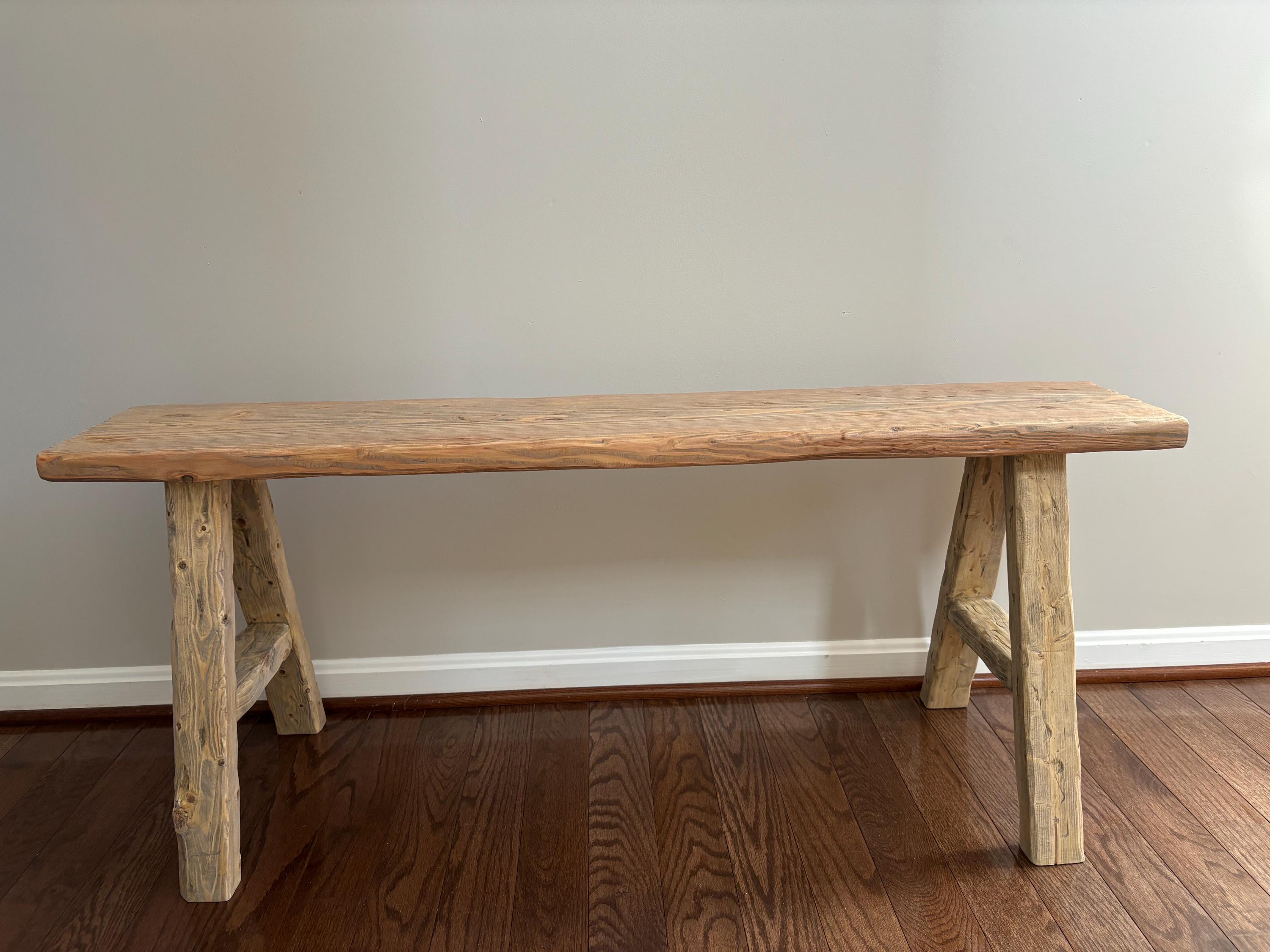 Rustic Handmade Bench - Etsy