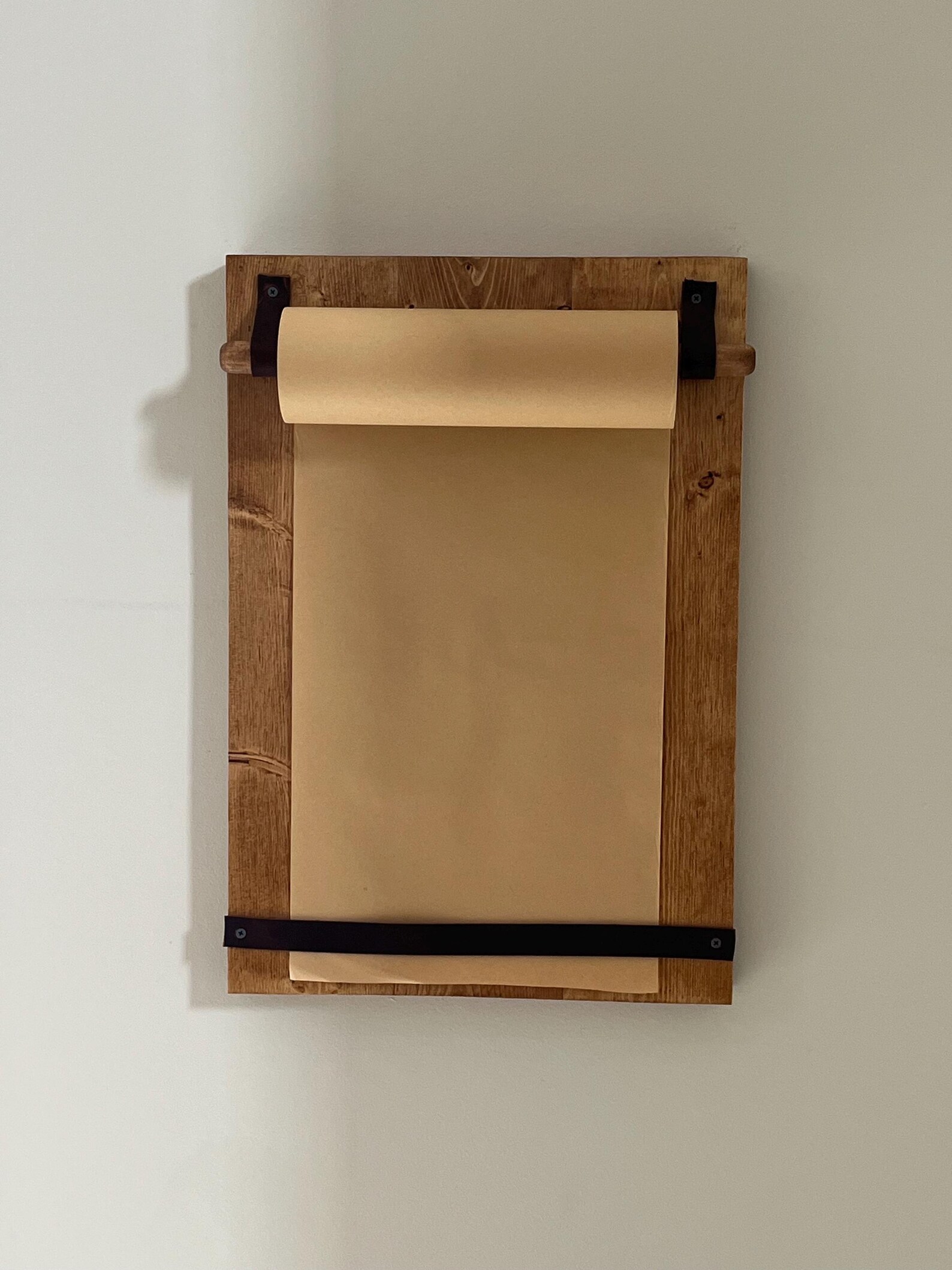 Handmade Wall Mounted Paper Roll, Memo Pad, Farmhouse Message Board - Etsy