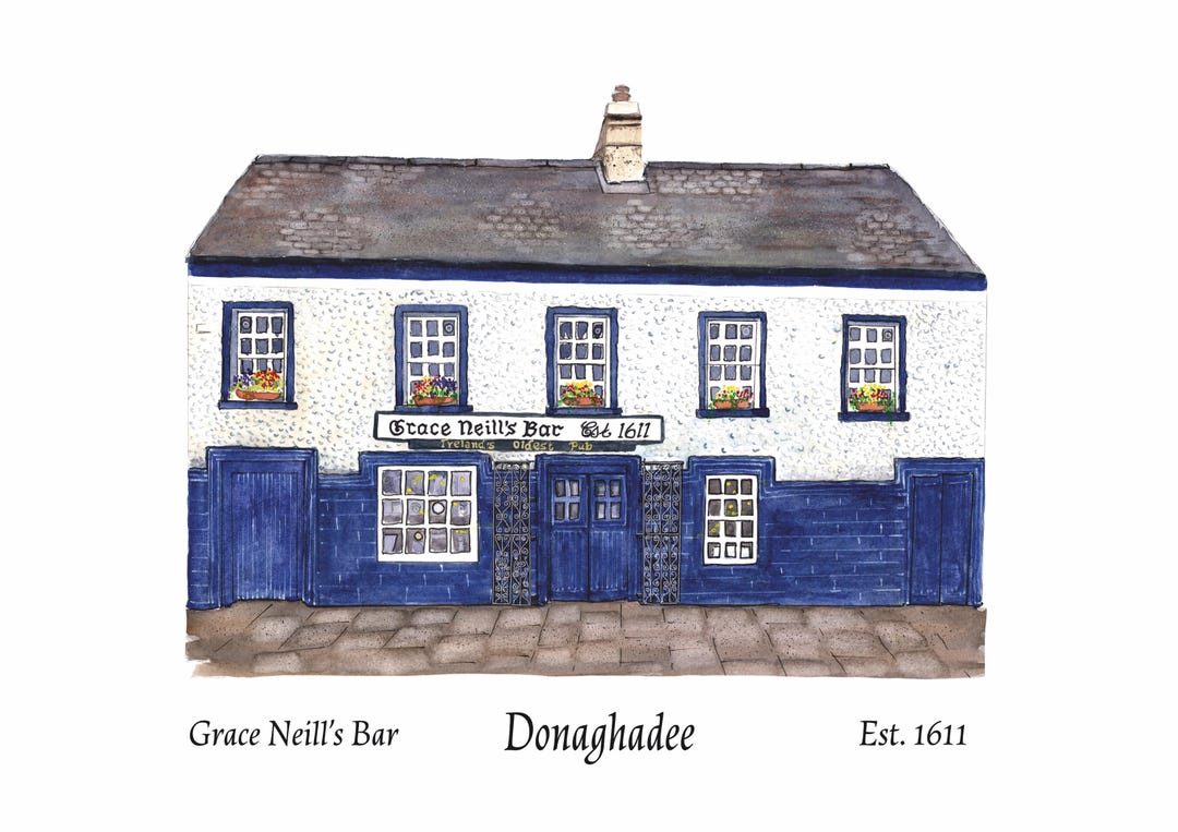 Grace Neill's Irish Pub Art Print: Donaghadee, Co Down, Ireland ...