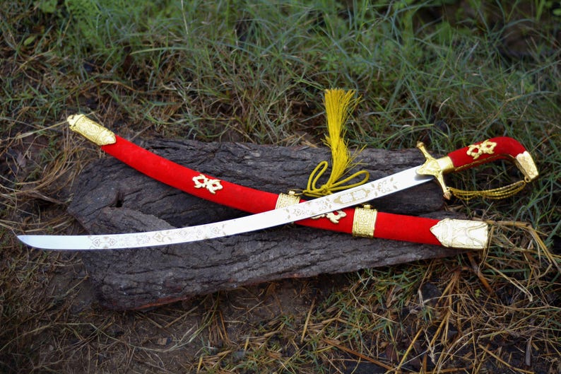 28” Long Traditional Arabian Sword, Historical Arabic Islamic Swords ...