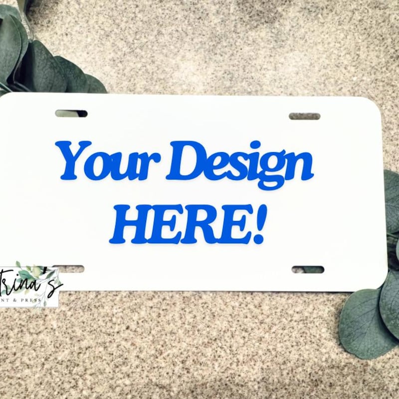 Custom License Plate - Etsy