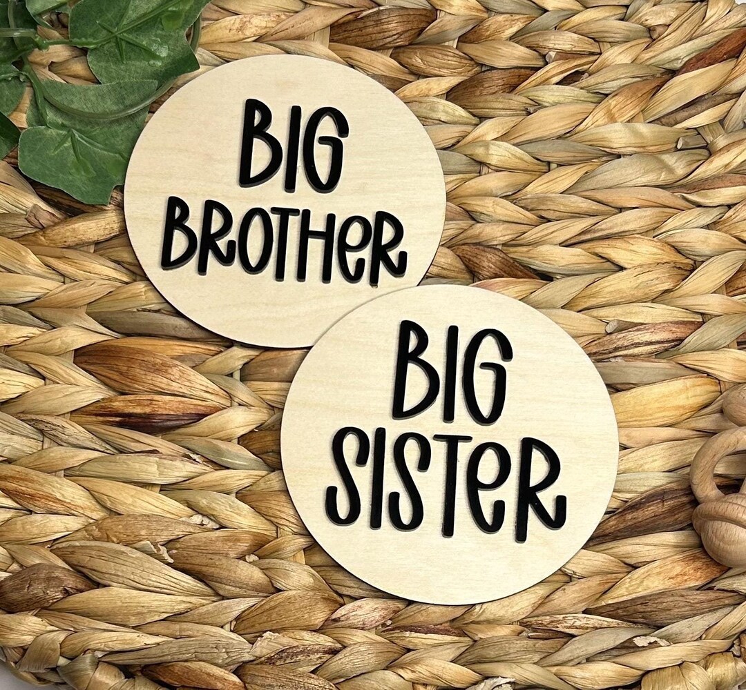 Big Brother | Big Sister | Sign for Hospital, Sibling Gender Reveal ...