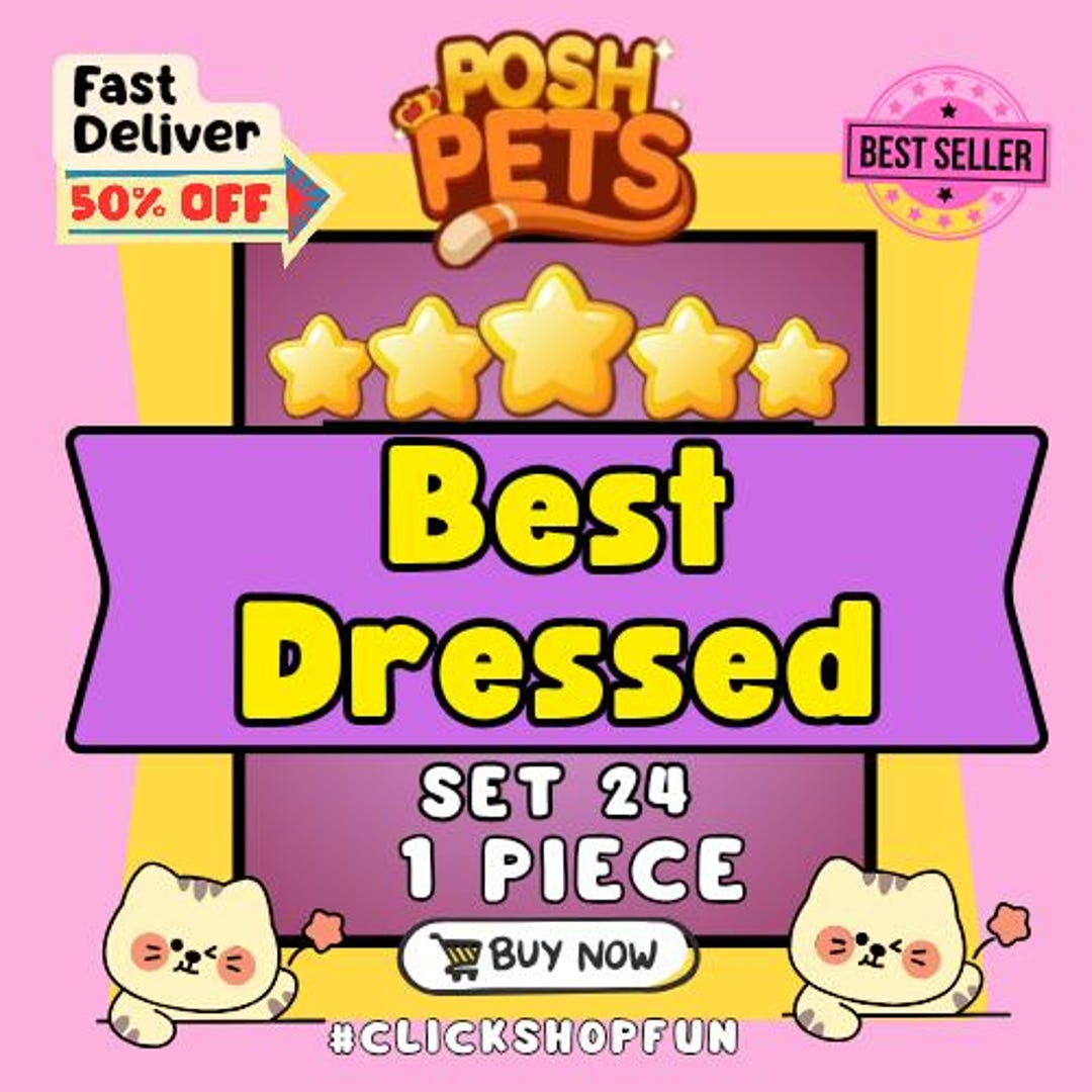 Mono Go 5 Star Sticker: BES DRESSED | 1 Piece | Order Now - Etsy
