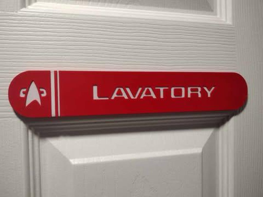 Star Trek TNG Themed Lavatory Door Sign - Etsy