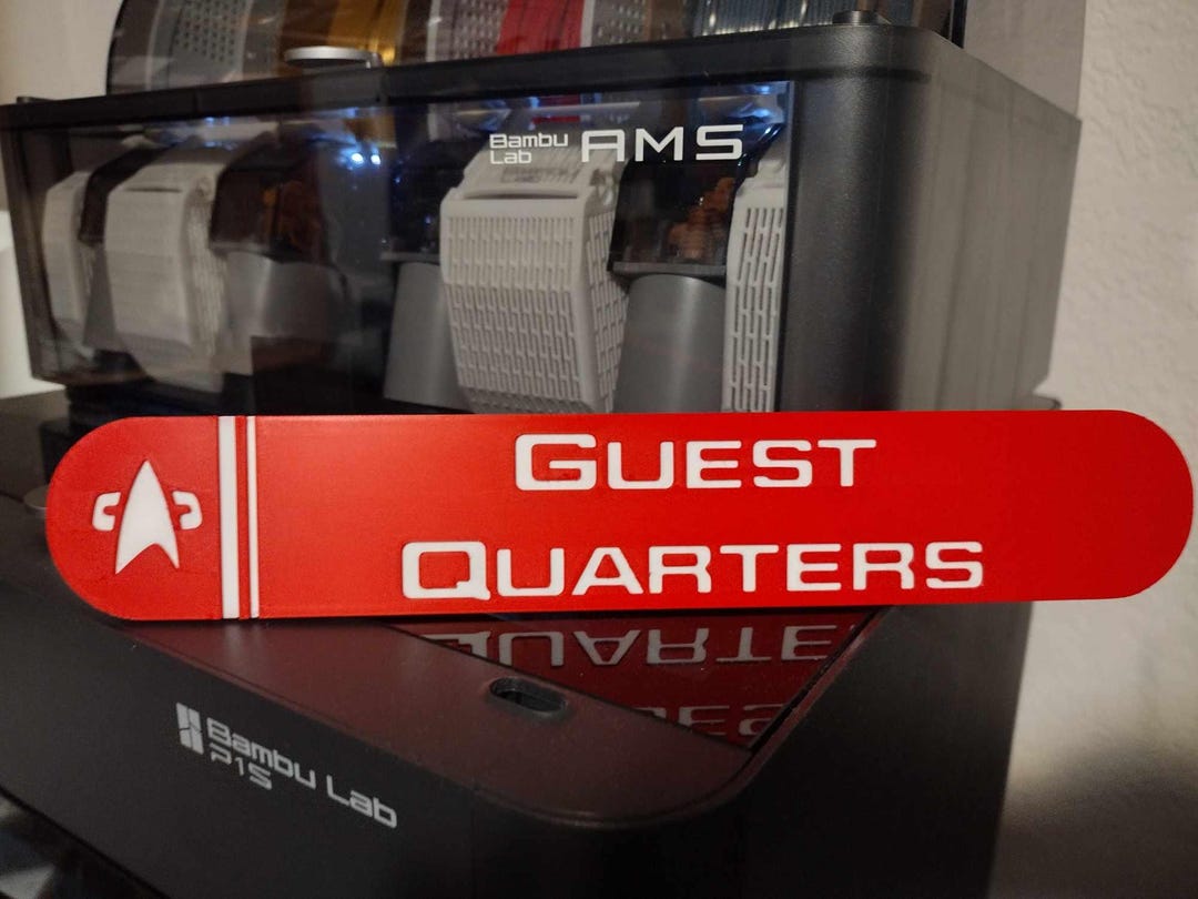 Star Trek TNG Themed Guest Quarters Door Sign - Etsy