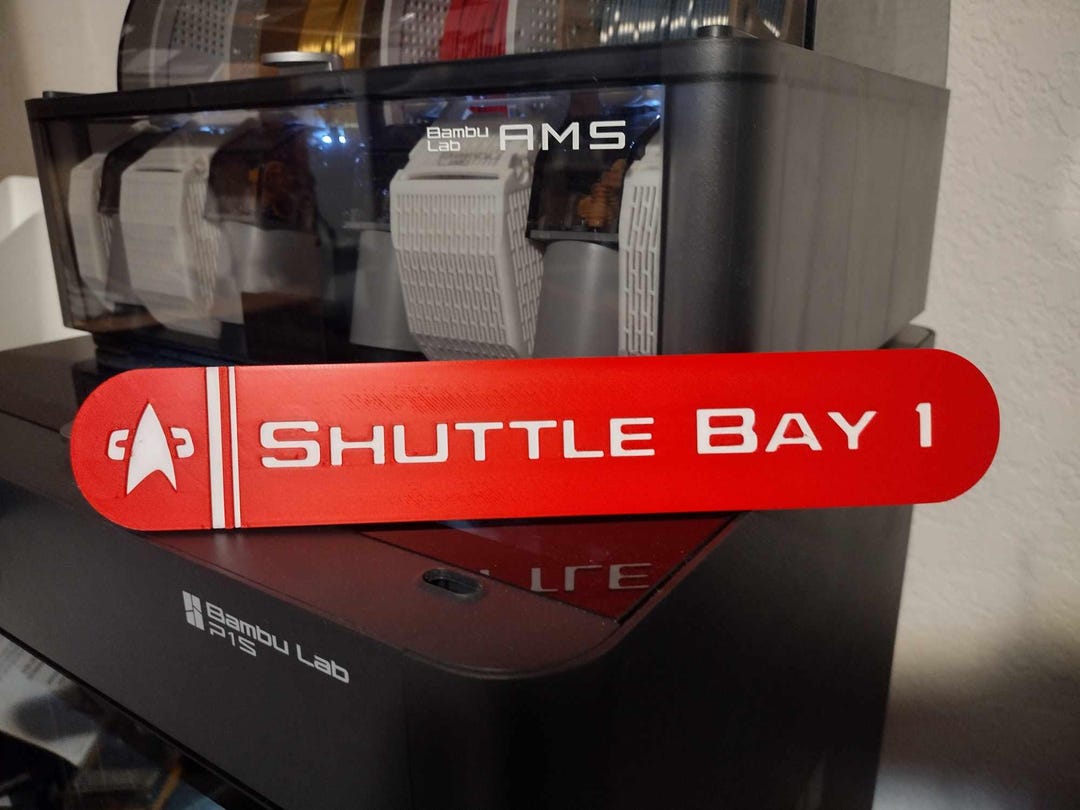 Star Trek TNG Themed Shuttle Bay 1 Door Sign - Etsy