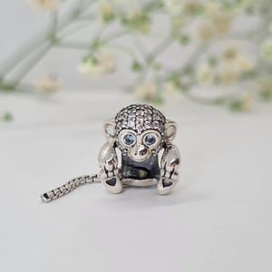 New Authentic Pandora Sparkling Monkey Charm / Sterling Silver S925 ...