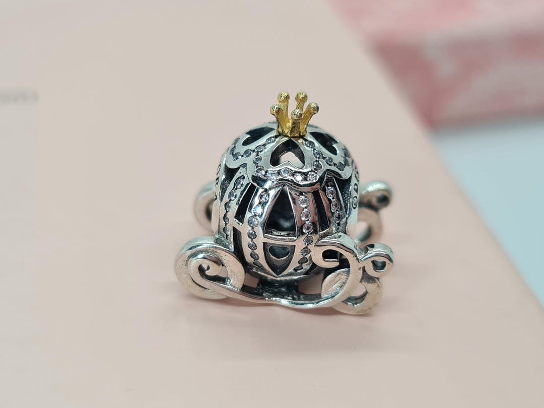 New Authentic Pandora Carriage Cinderella *pumpkin Coach Charm / Sterling Silver S925 / Bracelet ...