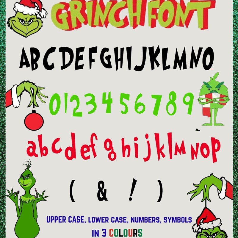 Grinch Whoville Font - Etsy