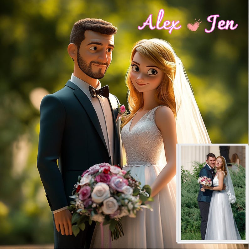 Custom Cartoon Animation, Custom Cartoon Portrait From Photo, Cartoon ...