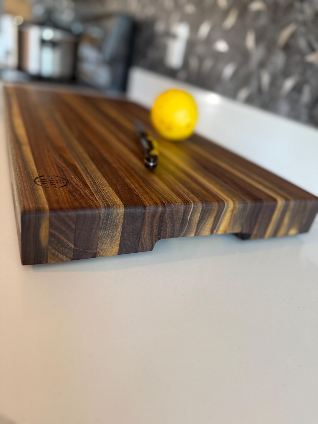 Hand Crafted Custom Sappy Walnut Cutting Board! Designed for Meat ...