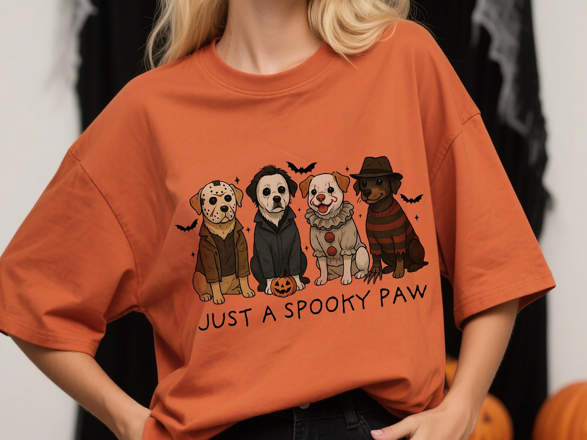 Halloween Dogs PNG: Ghost Dog, Pumpkins, Horror Characters (digital ...