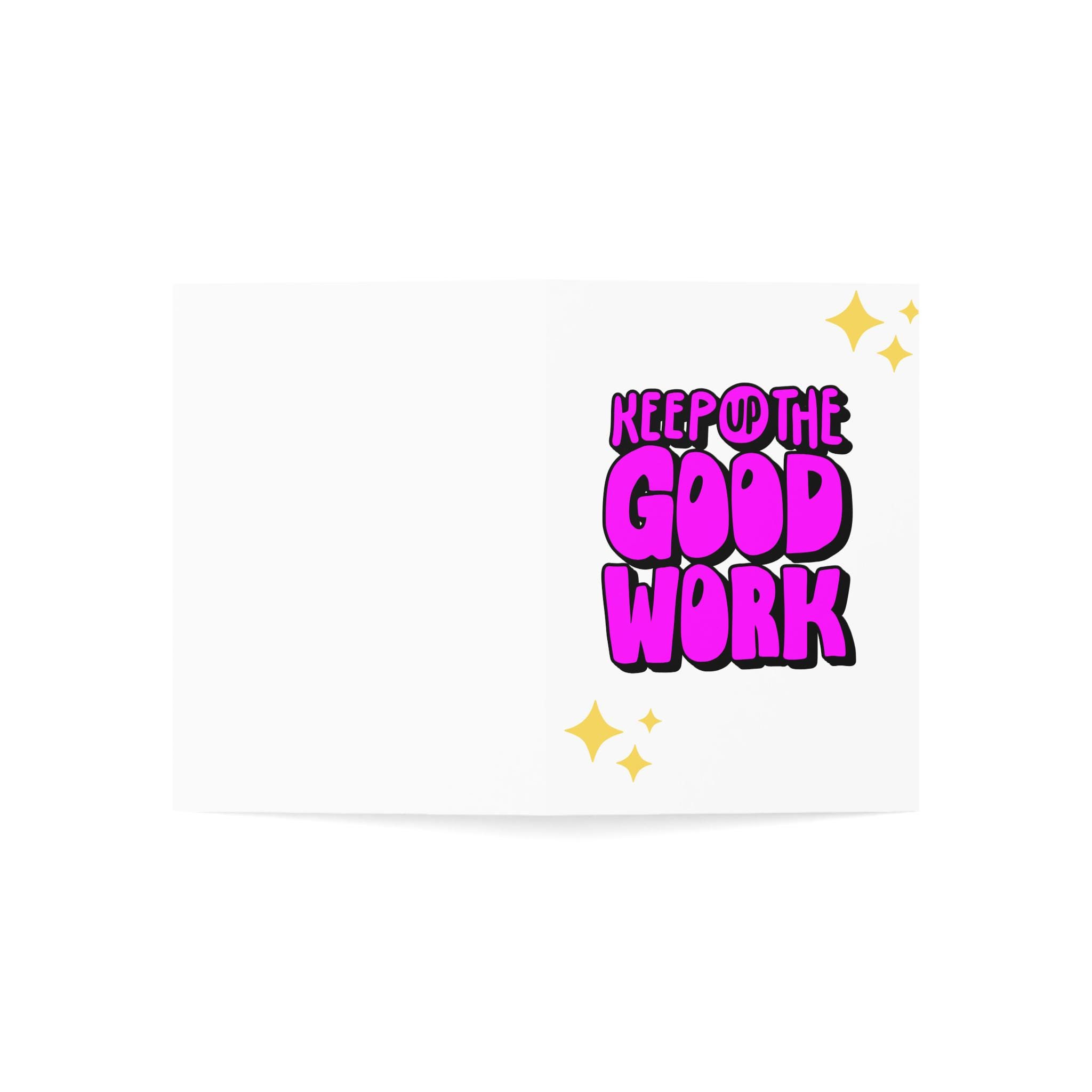 Keep up the Good Work Card: Vibrant Encouragement Greeting Card - Etsy