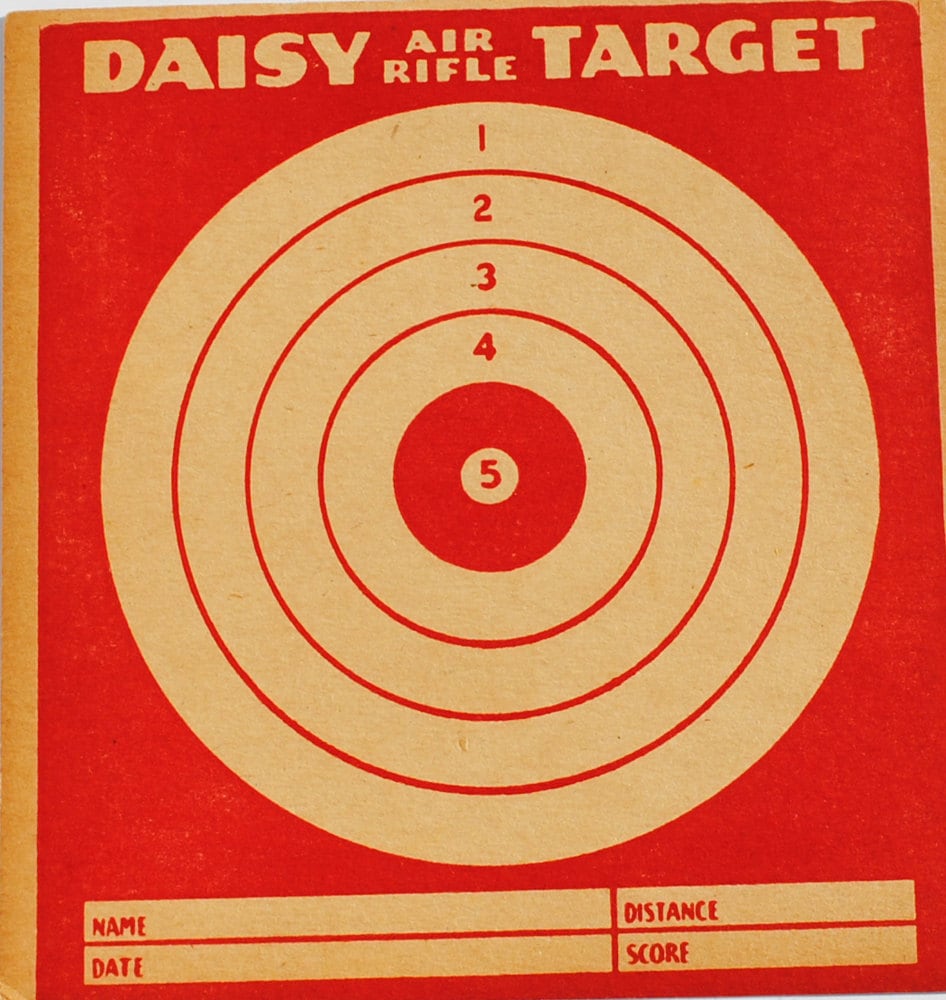 Three Daisy Bell Air Rifle Target - Etsy