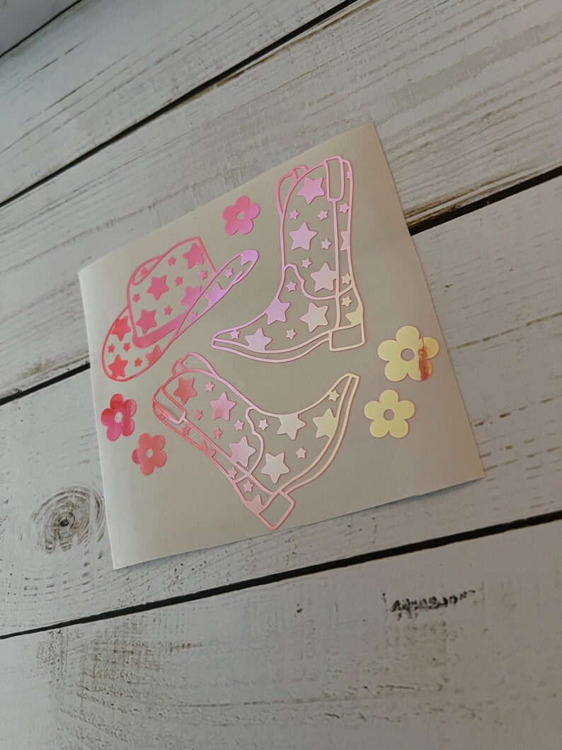 Cowgirl Decal | Cowgirl Boots Decal | Cowgirl Hat Decal | Country Decal ...