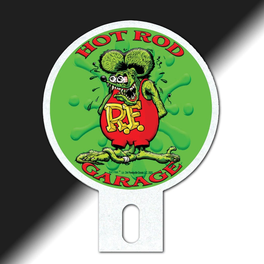 Hot Rod Rat Fink, Ed Roth Style, Rat Fink Plate Topper, Big Daddy Ed ...