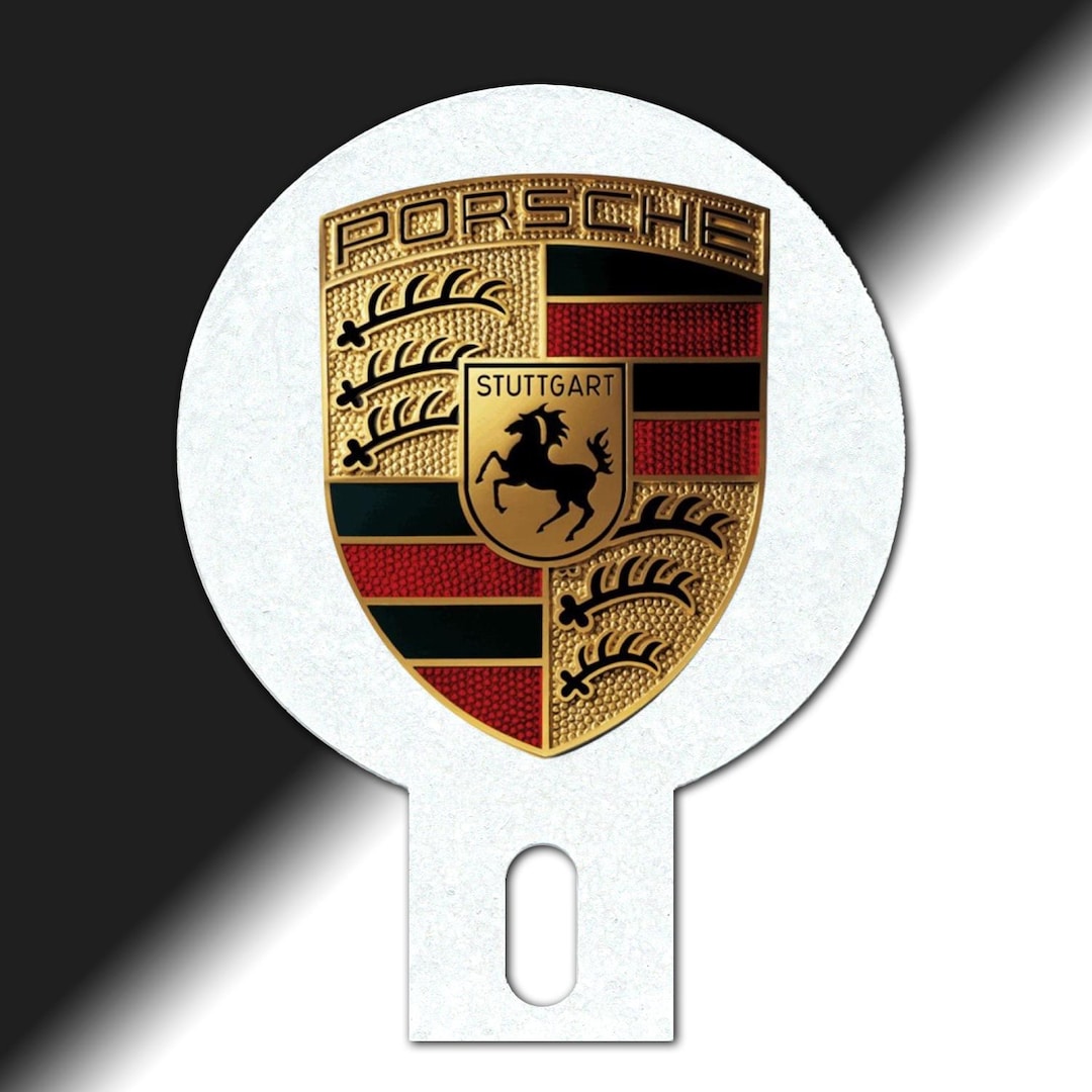 Porsche Logo, Porsche License Plate Topper - Etsy