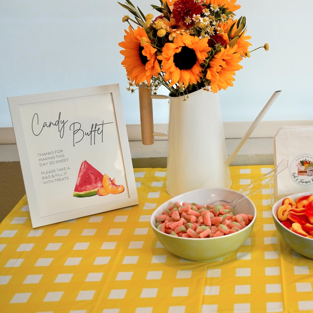 Candy Bar Sign, Birthday Candy Bar Sign, Baby Shower Candy Bar Sign ...