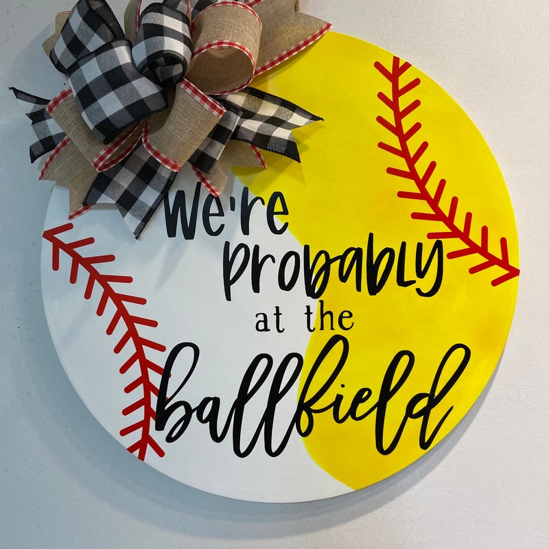 Baseball Door Decor - Etsy
