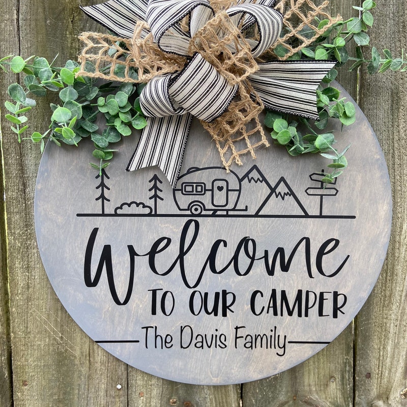 Welcome Camper Sign - Etsy