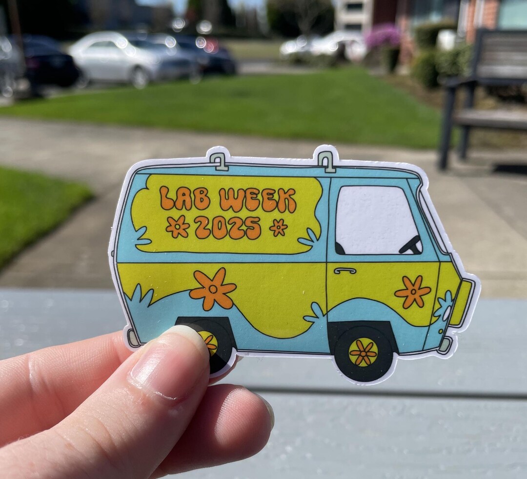 Lab Week 2025 Mystery Machine Sticker - Etsy