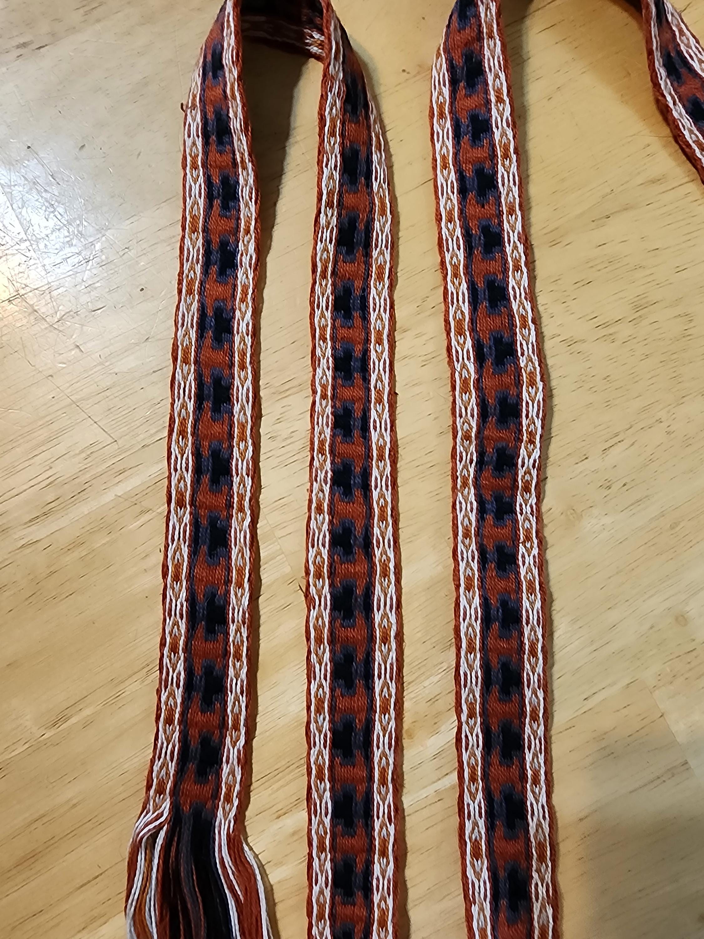 Tablet Woven Trim, Belt, Leg Ties - 150" - Etsy