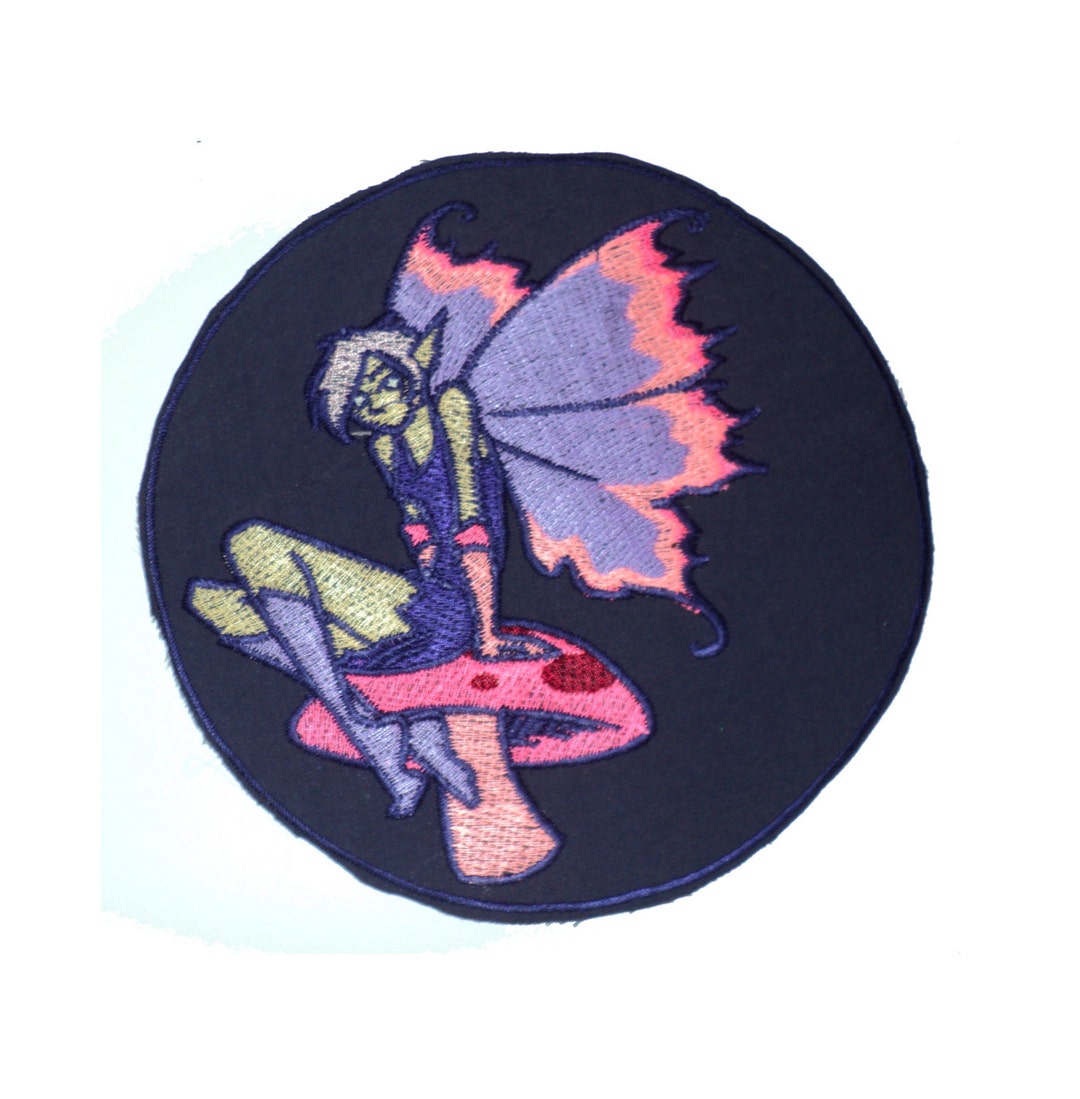 Large Mushroom Toadstool Elf Faery Fairy Progressive Goa Fluo - Etsy