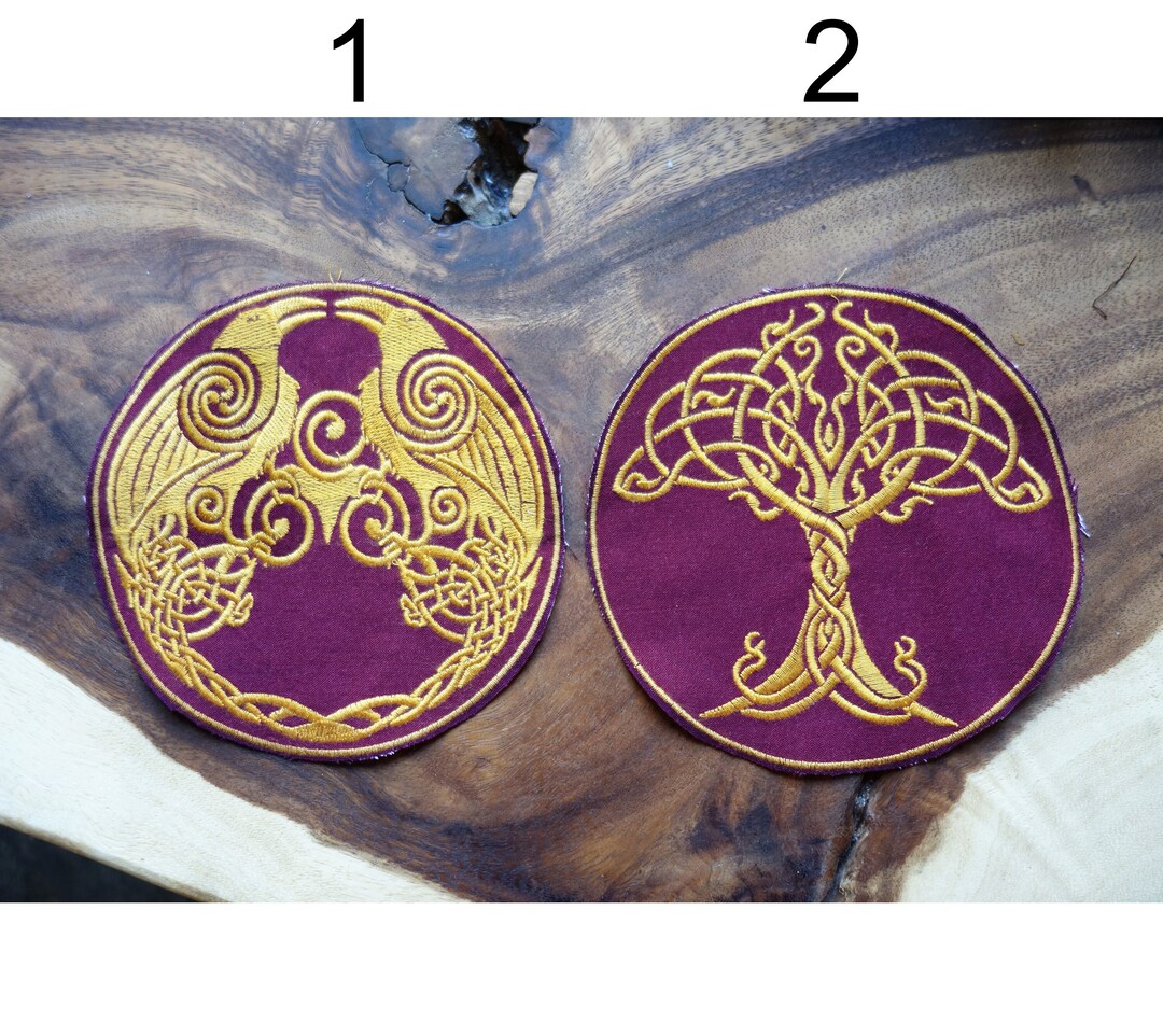 7/17cm Celtic Tree of Life, Raven, Triskel, Yggdrasil Patch - Etsy