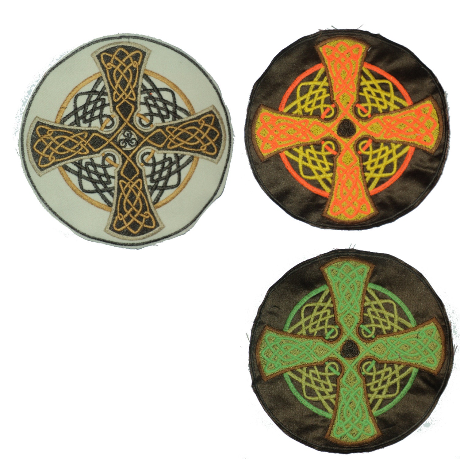 17cm 7 Celtic cross irish celtic UV patch applique | Etsy