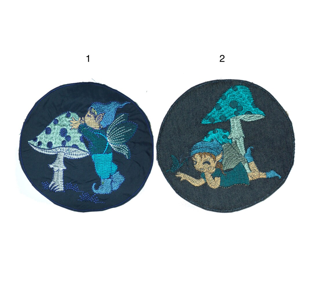 17cm, 7inches Mushroom Toadstool Elf Faery Fairy Progressive Patch ...