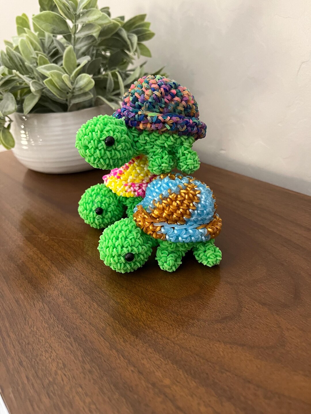 Adorable Turtle, Rainbow Loom, Loomigurumi, Plushie - Etsy
