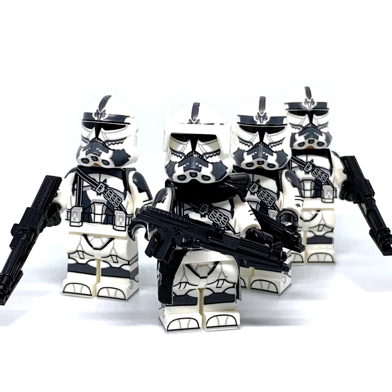 Wolfpack Infantry Custom Minifigures 104th Battalion Wolffe Grey Clone ...