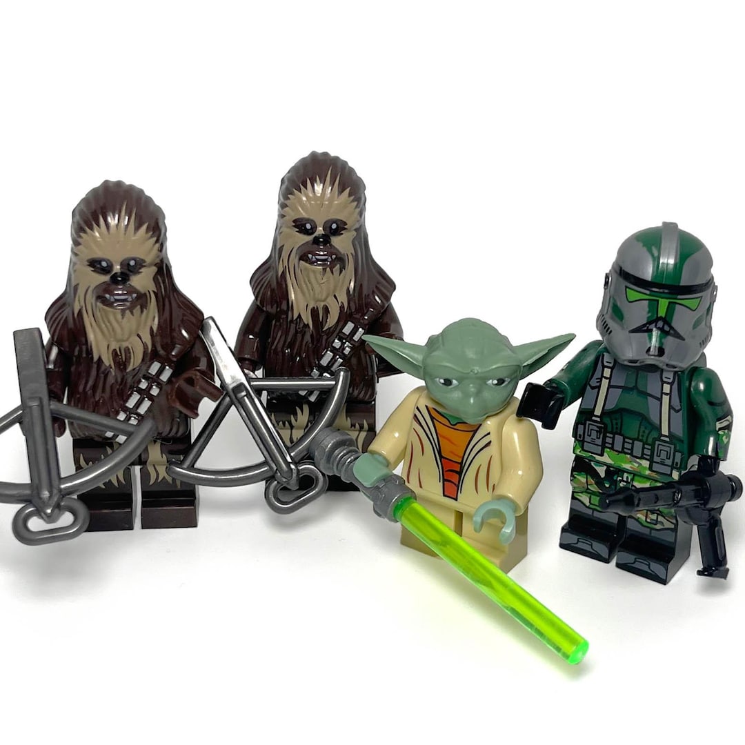 Yoda Jedi Master Kashyyyk Defense Wookiees & Commander Gree Green Clone ...