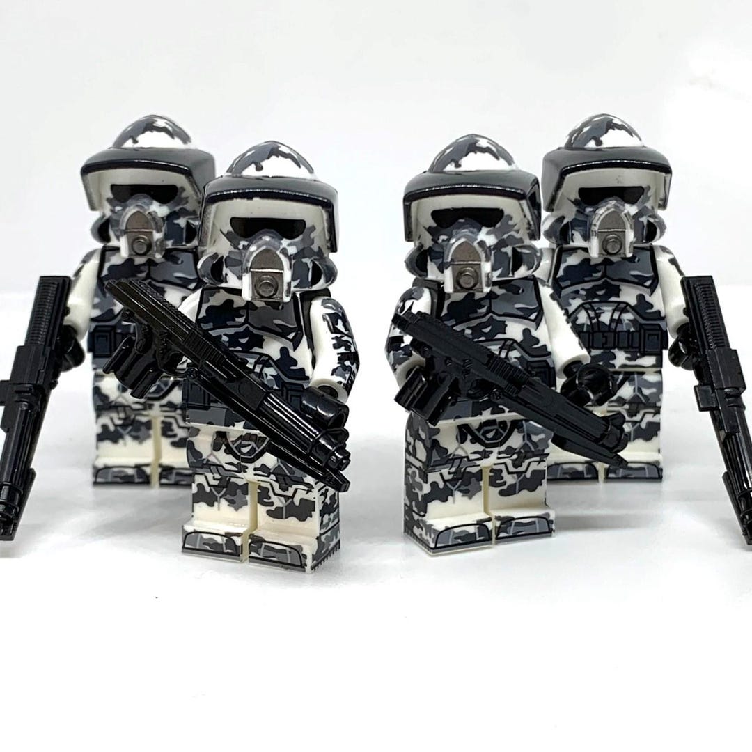 Winter ARF Trooper Squad Minifigures Grey Camouflage Winter Advanced ...