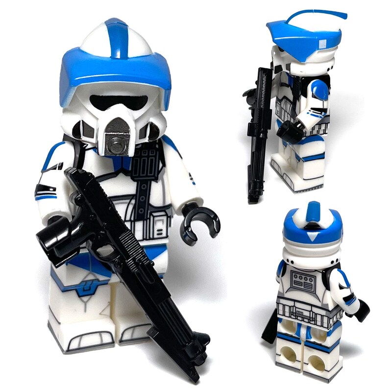 501st ARF Trooper Custom Minifigures Star Wars Blue Clone Troopers ...