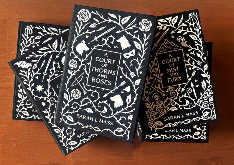 Handmade ACOTAR Clothbound Special Edition | Full 5-book Set | Custom ...