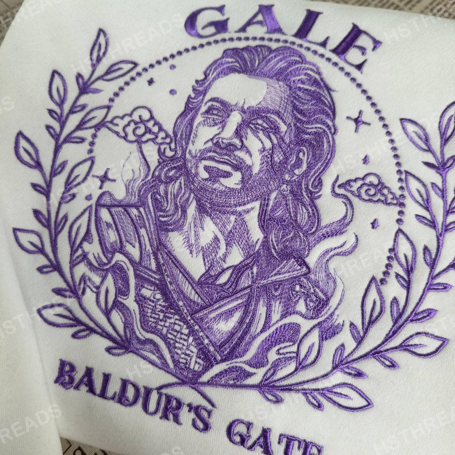Sweat-shirt et sweat à capuche Gale Bg3 brodés, pull brodé Gale Baldur ...