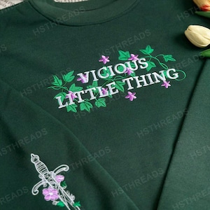 Vicious Little Thing Powerless Embroidered Sweater, Powerless Book ...