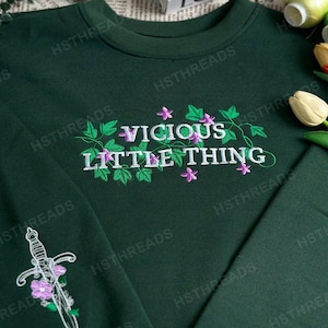 Vicious Little Thing Powerless Embroidered Sweater, Powerless Book ...