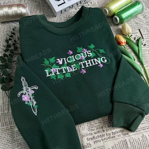 Vicious Little Thing Powerless Embroidered Sweater, Powerless Book ...