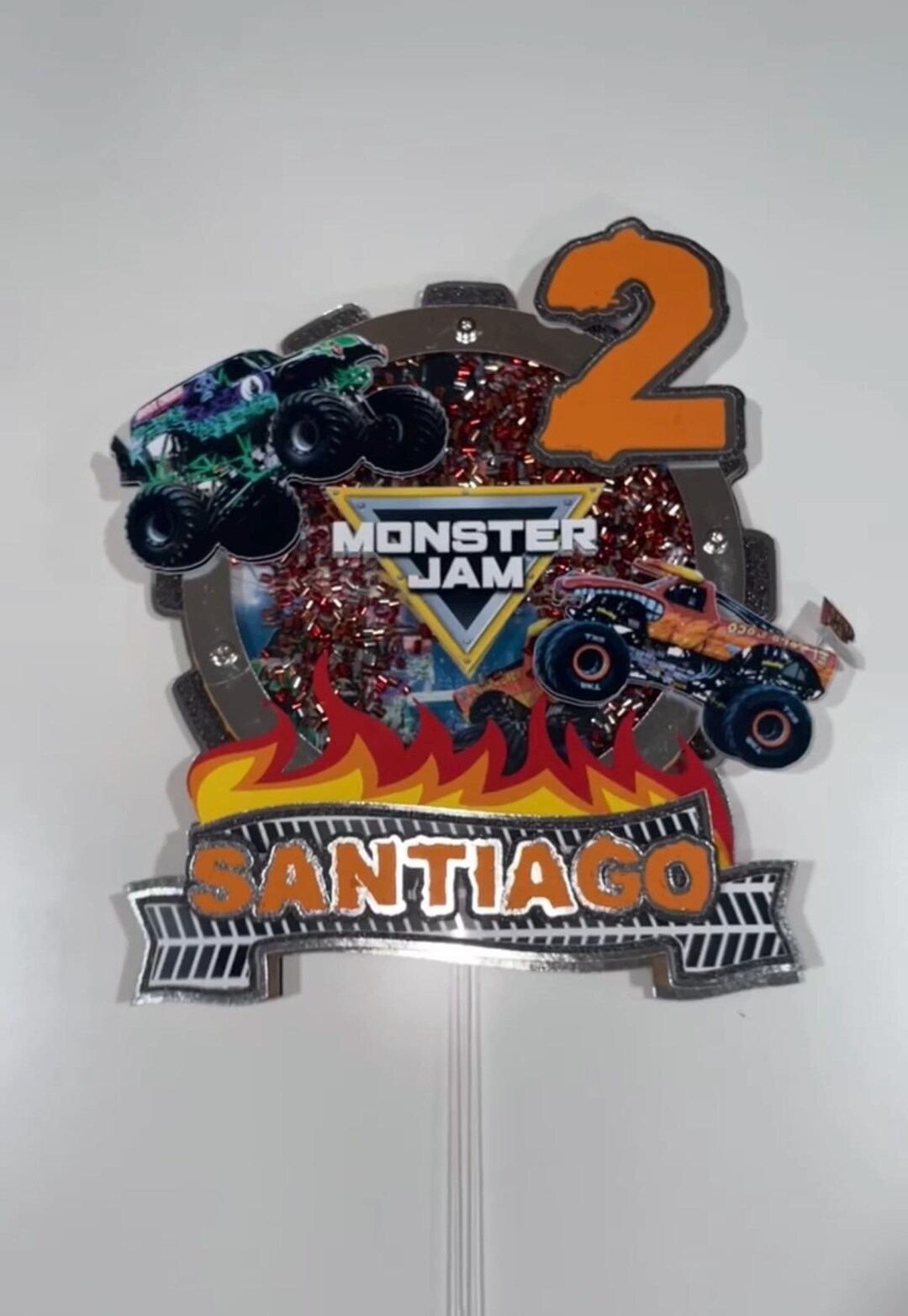 Monster Truck Cake Topper Toro Loco Birthday Party Trucking - Etsy