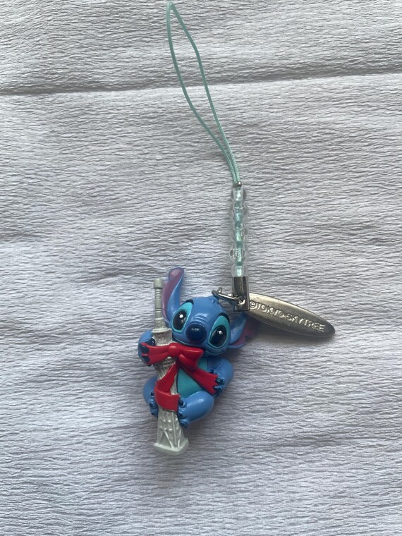 Stitch Tokyo tower japanese keychain kawaii phone str… - Gem