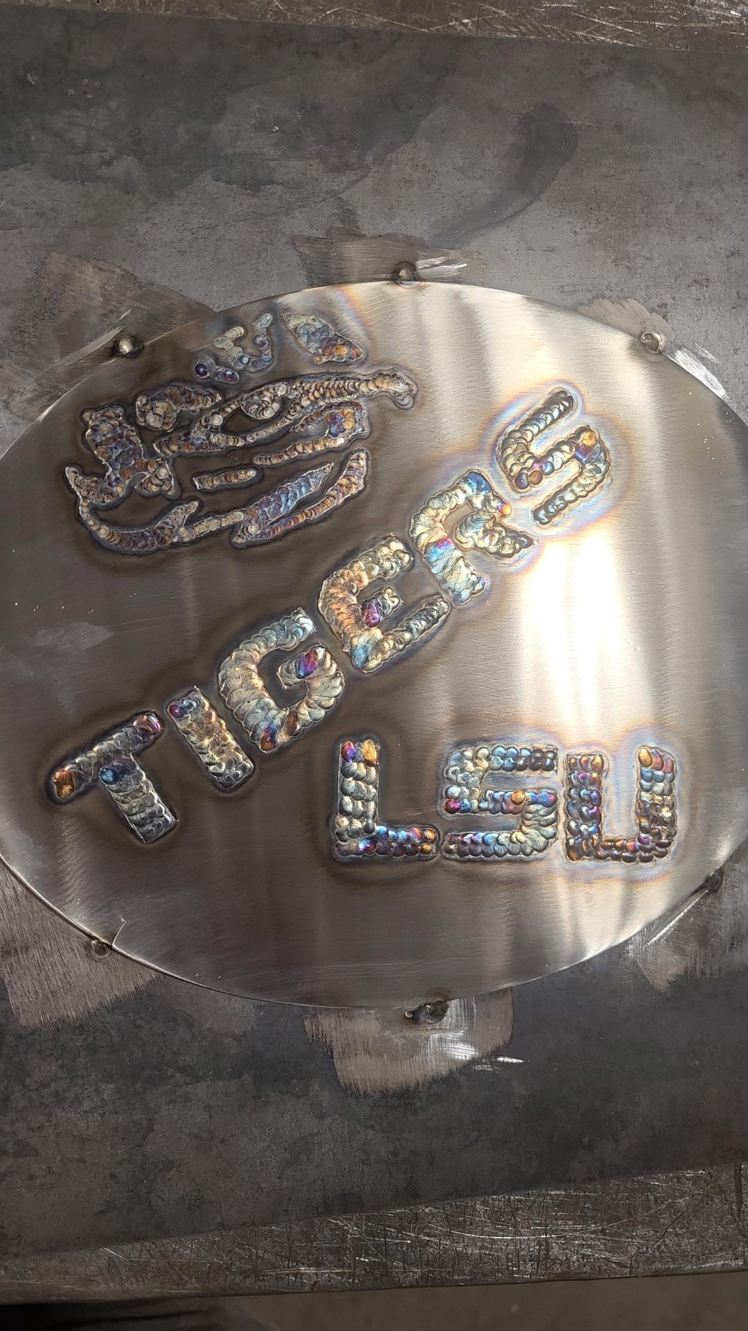 LSU Tigers Tig Weld Metal Art - Etsy